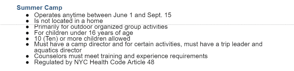 关于Summer Camp，你想知道的事 - School of Professional Studies in Flushing, Queens